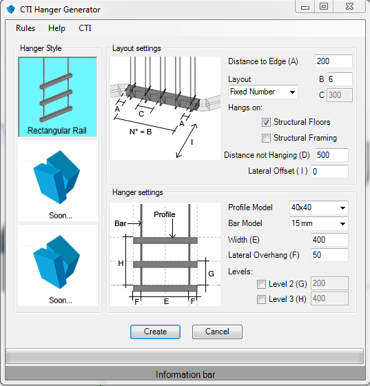 Revit Add-Ons: Hanger Generator