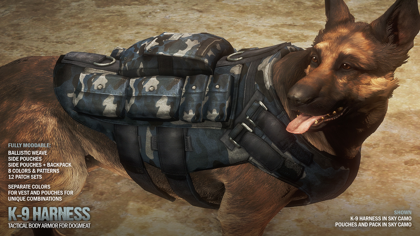 An /fog/ Anon's Fallout 4 Mod List: K-9 Harness - Tactical Body Armor ...