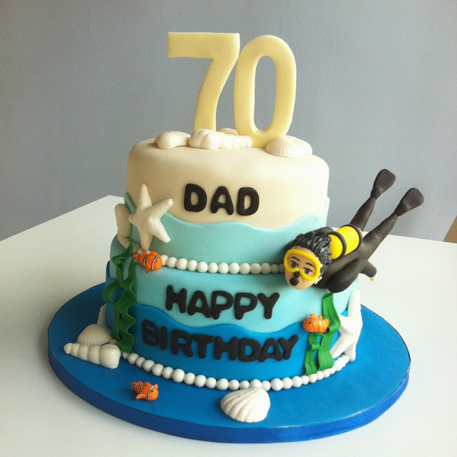 TeaRoom by Bel Jee: Scuba Diving themed cake