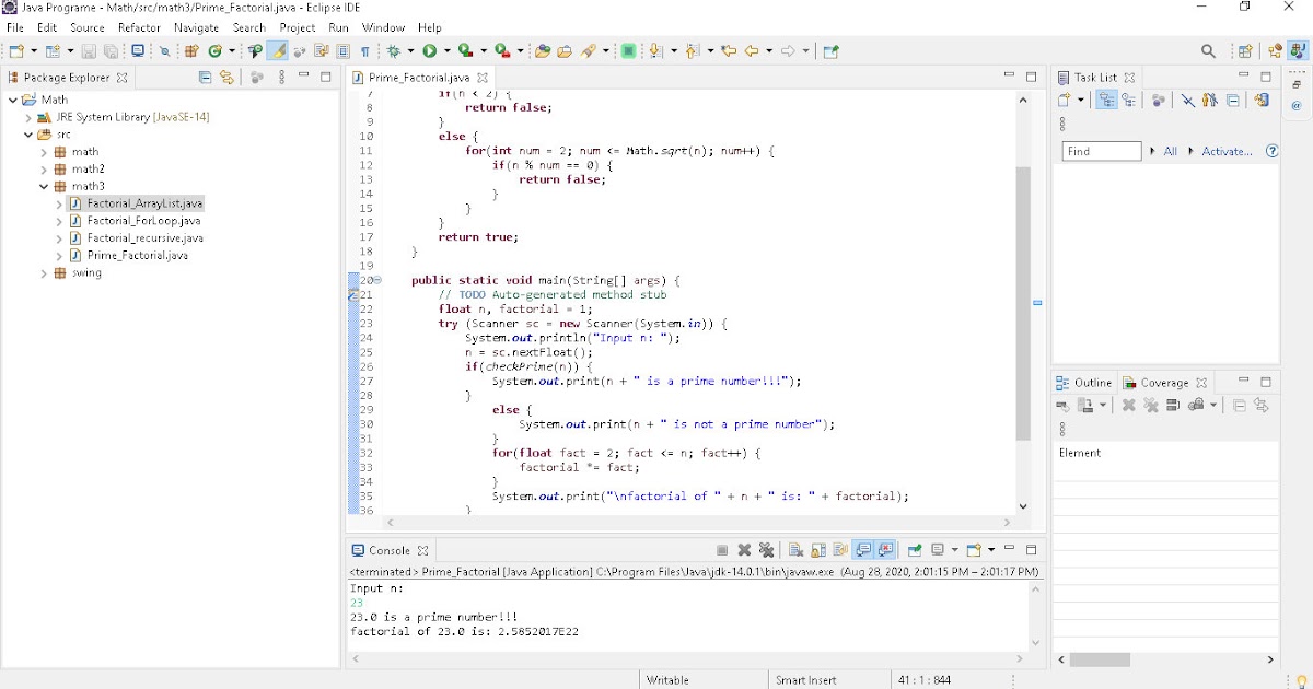 Factorial of prime Number (3 Type) [very special]