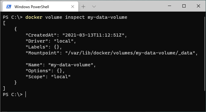 dominoc925: Find the location of a Docker volume on Windows