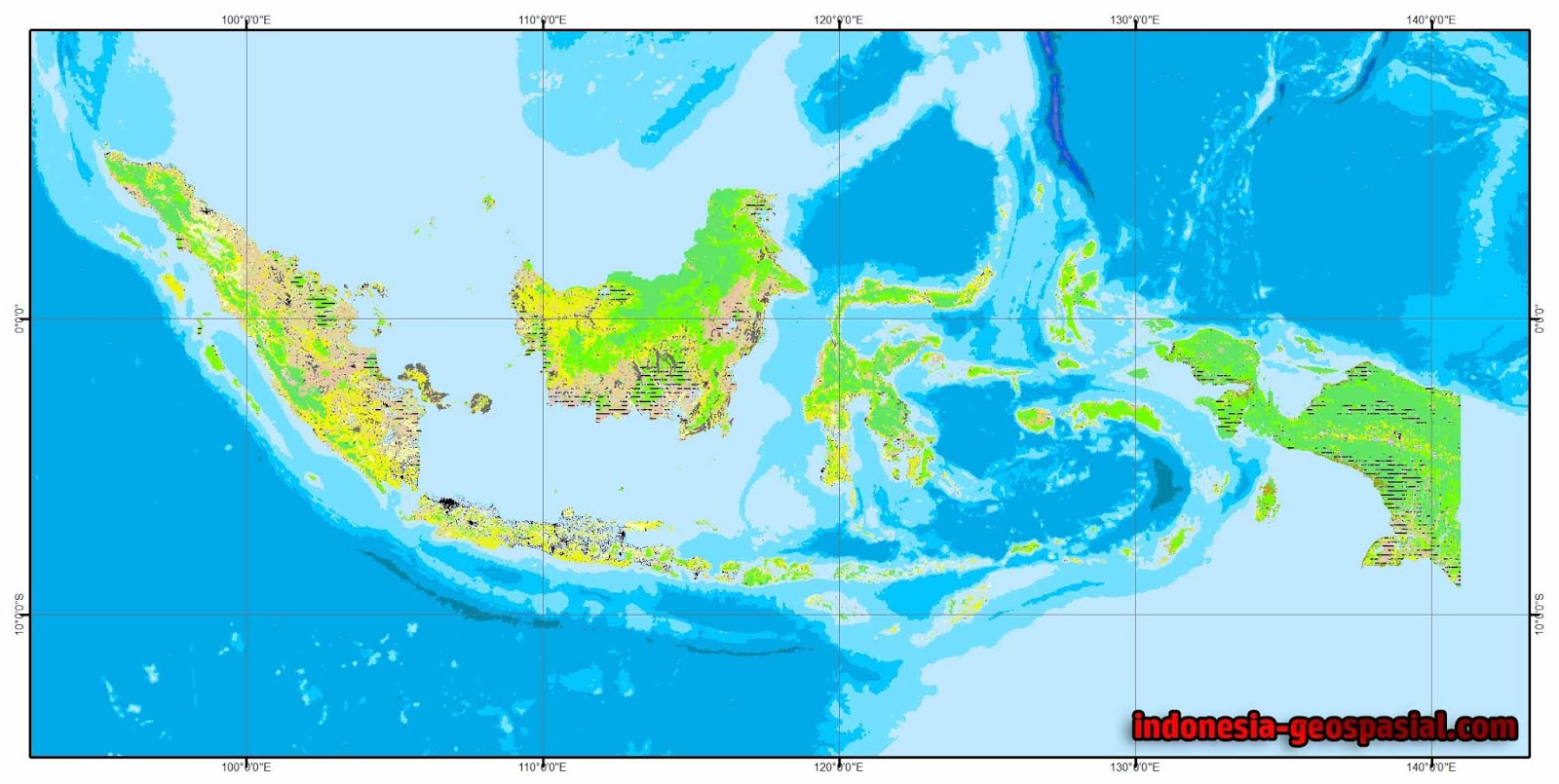 √ Download Shapefile (SHP) Penggunaan Lahan Seluruh Indonesia Tahun 2019 - INDONESIA GEOSPASIAL
