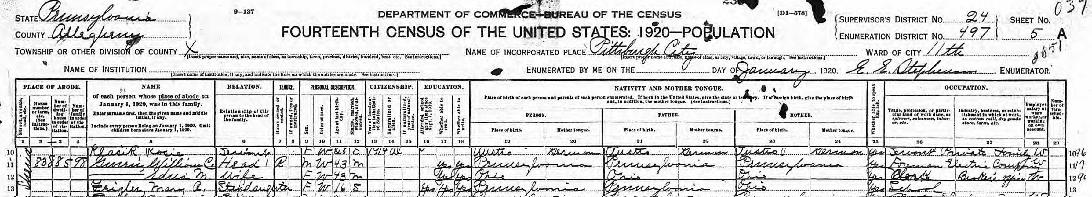 Flipside: Edna Mercedes Frederick Zeigler Gween of Columbiana County ...