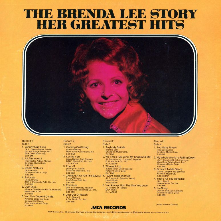 ENTRE MUSICA: BRENDA LEE - The Brenda Lee Story (1973)