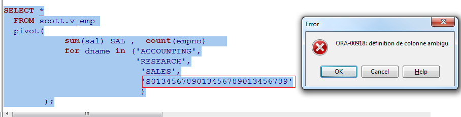 Oracle Database قاعدة بيانات Base De Données Oracle Pivot Function 0026