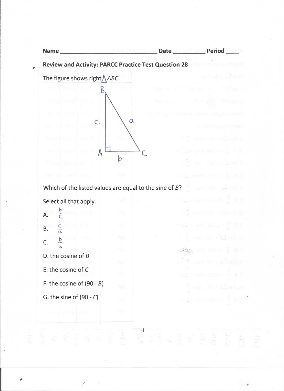 Geometry, Common Core Style: PARCC Practice Test Question 28 (Day 171)