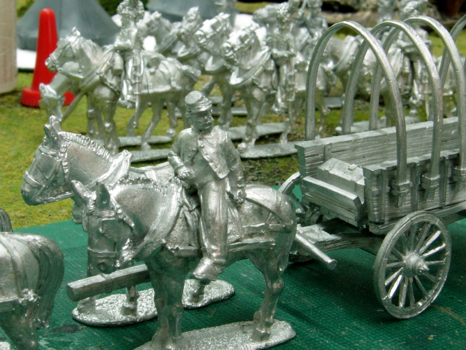 Wargaming with Silver Whistle: Limbers/Wagons/Mule Train/Painting Horses.