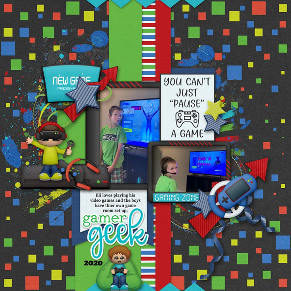 BoomersGirl Designs: "Gamer Geek" Digital Kit