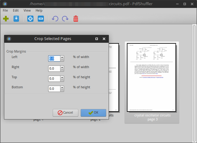 6 PDF page cropping tools for Linux · One Transistor