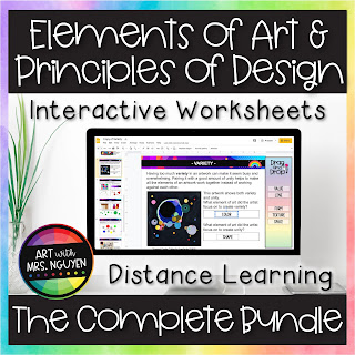 Principles of Design Interactive Worksheets for Distance Learning | Art ...