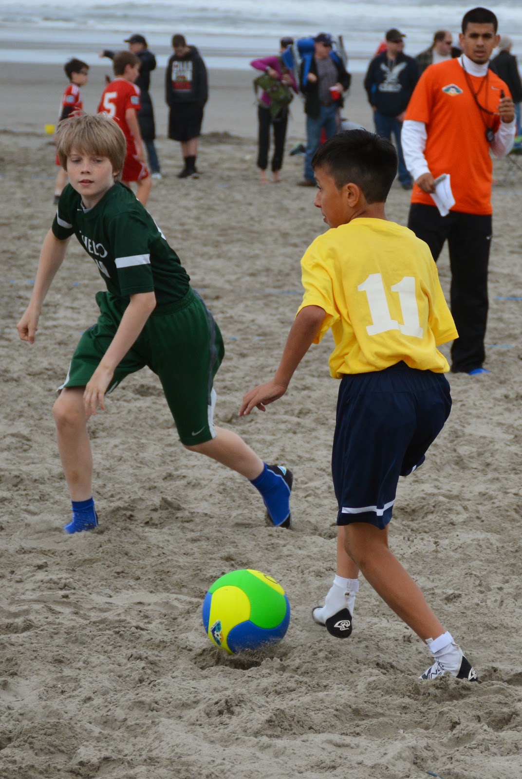 SC Cobras in Action: Soccer In The Sand Seaside - U11 Game 1