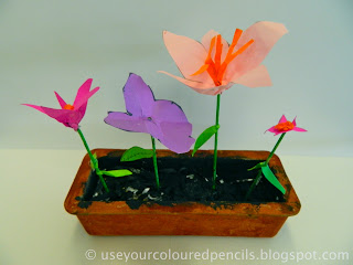 Use Your Coloured Pencils: Spring Planter Boxes