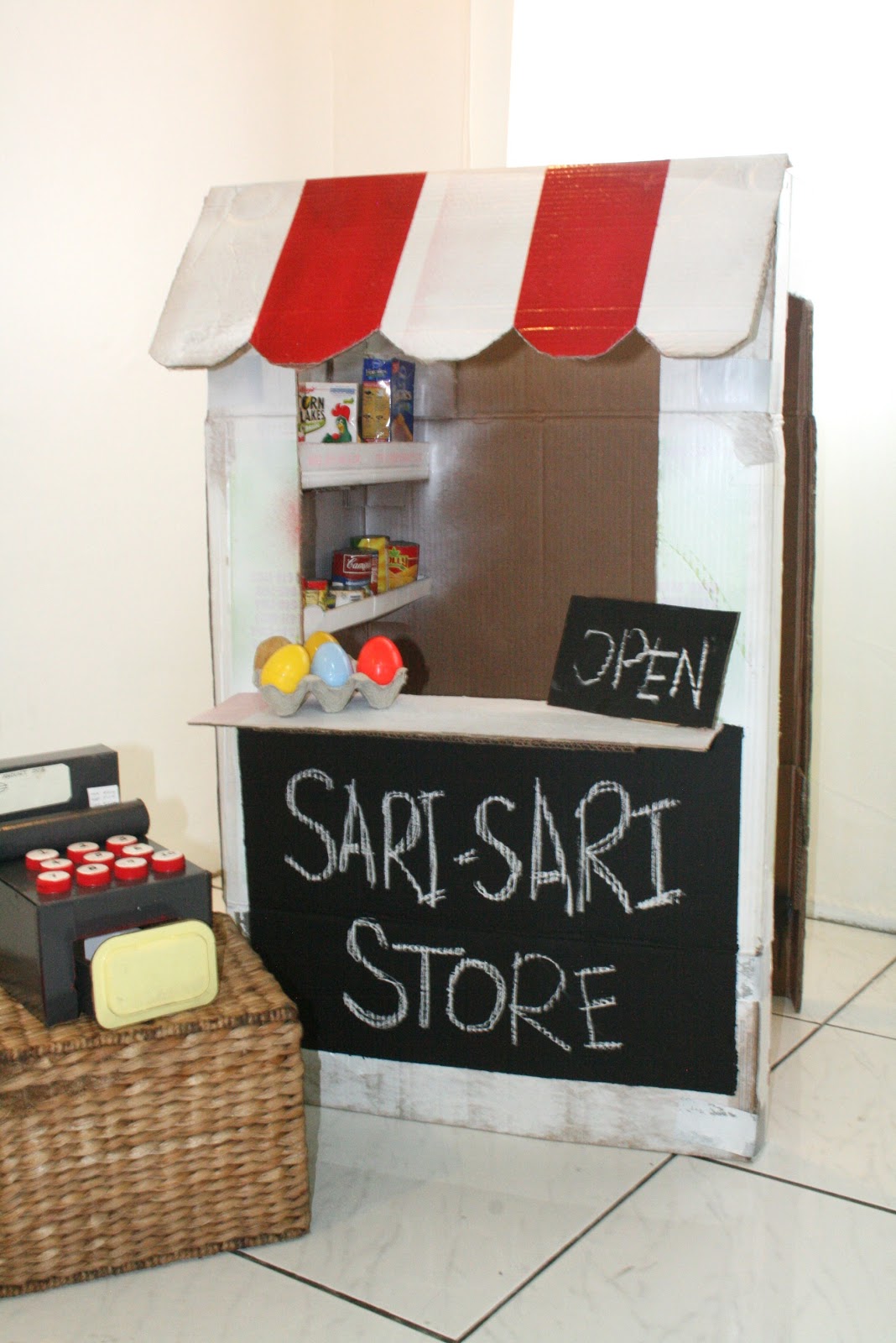 home-eco nanay: Recycled Box Sari Sari Store