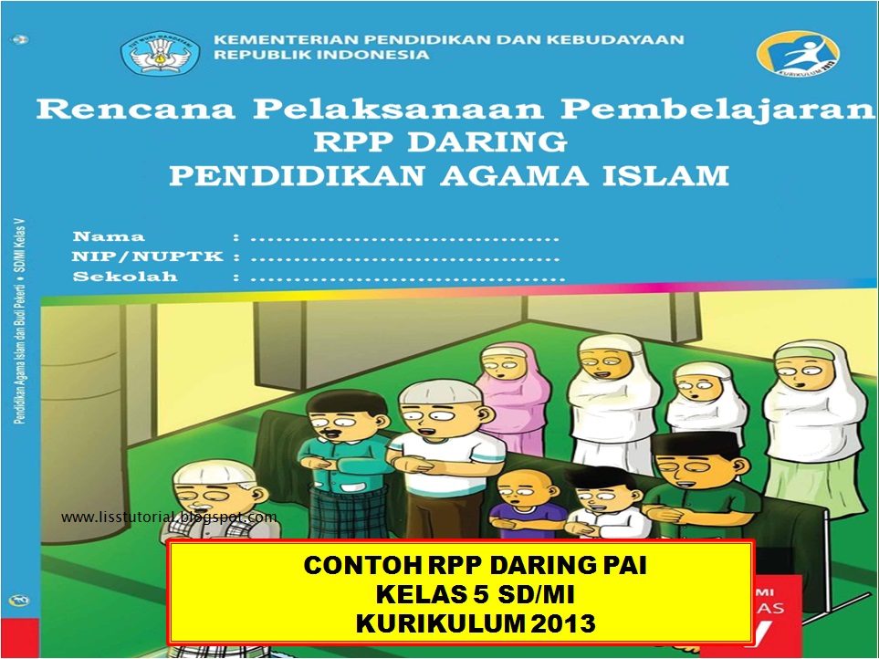 Download RPP Daring 1 Lembar Mapel PAI Kelas 5 SD/MI Kurikulum 2013 - Ruang Pendidikanku