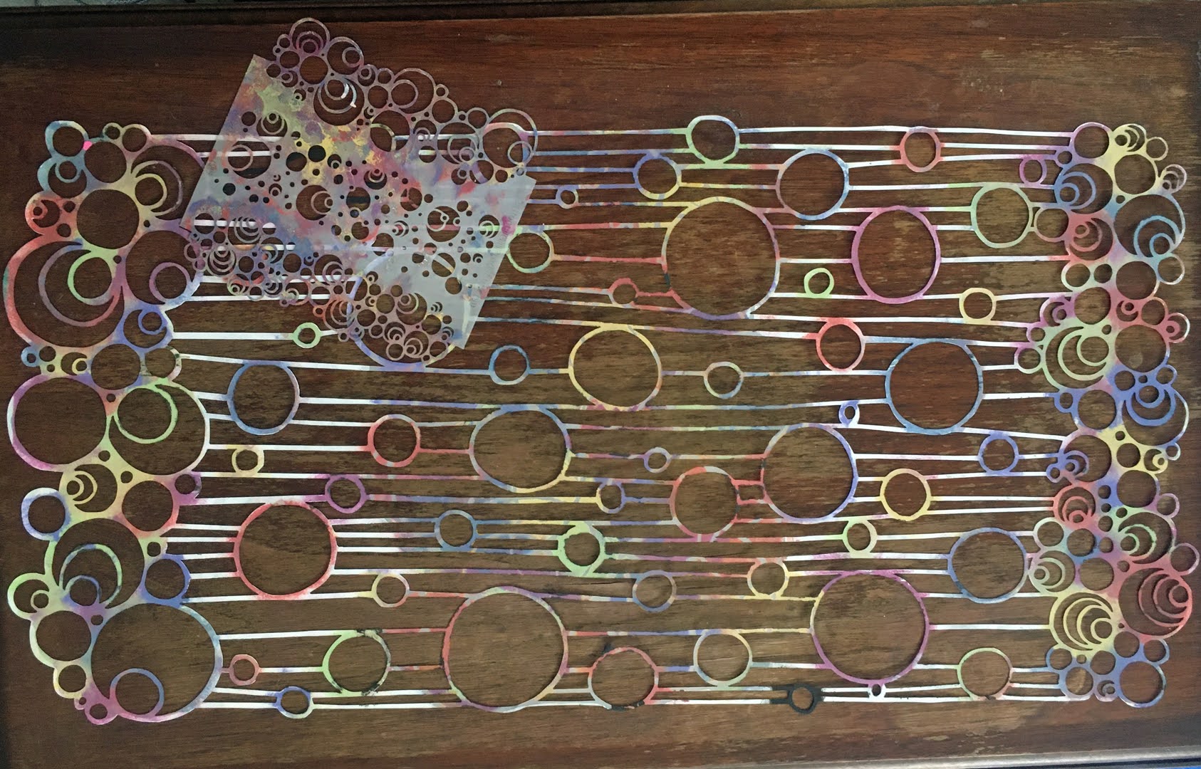 StencilGirl Talk: Circus Tea Cart - Using Home Decor Stencils with Geri ...