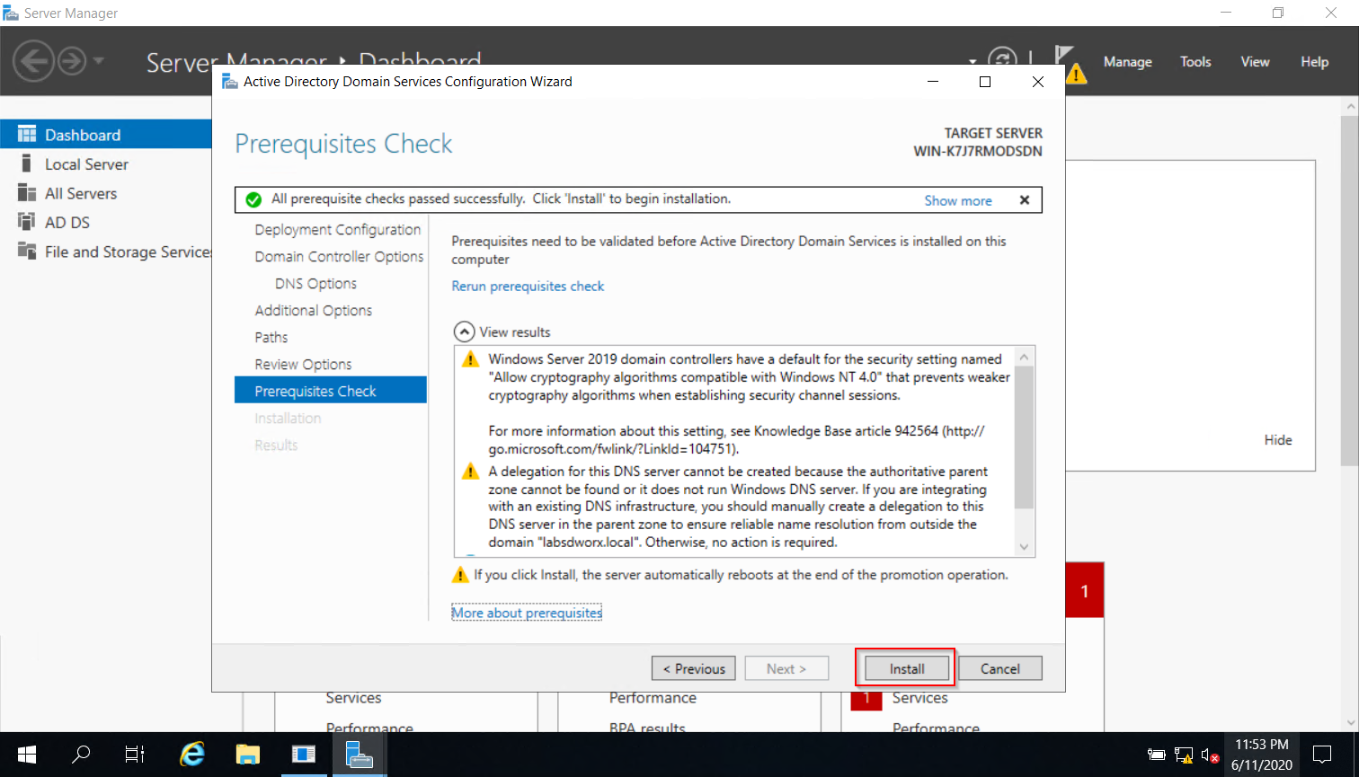 Savour the moment: [Windows Server 2019][Promote a server to a Domain ...