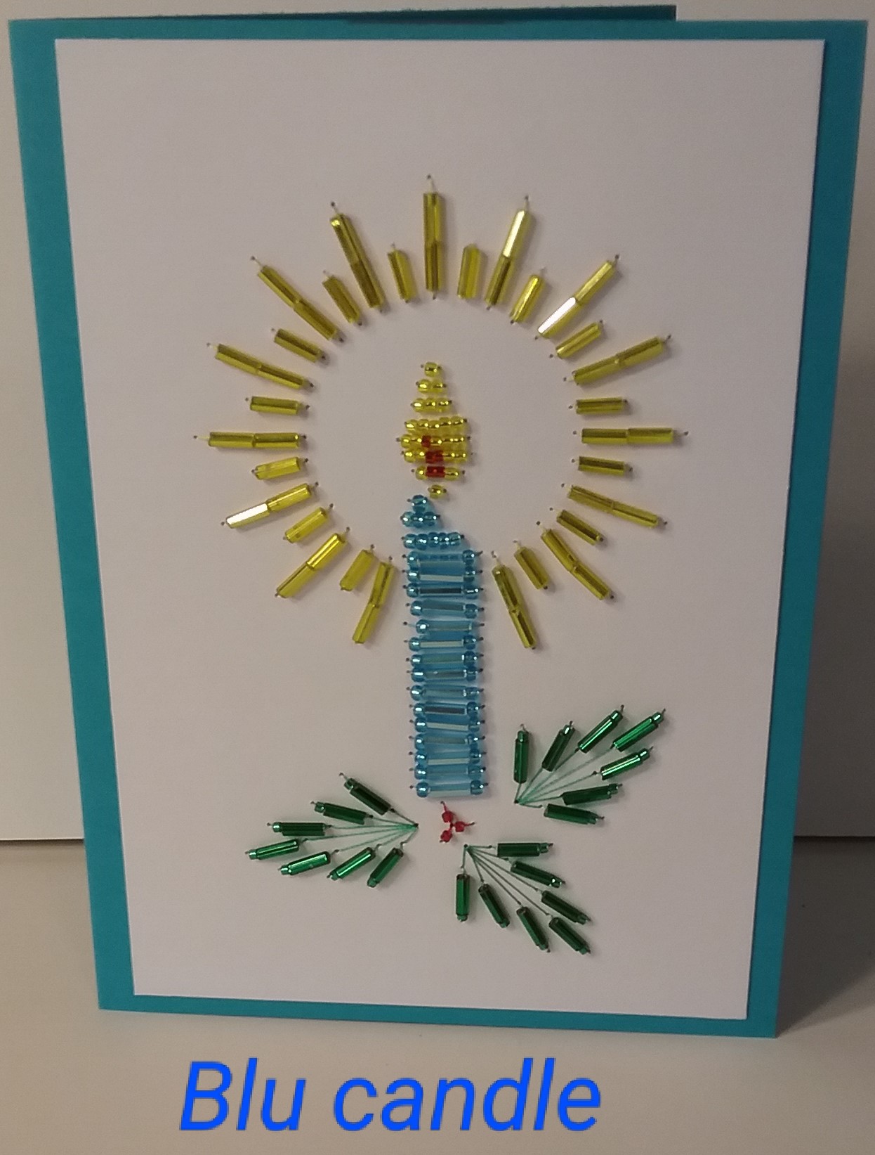 JS Design Stitch Card: Candle