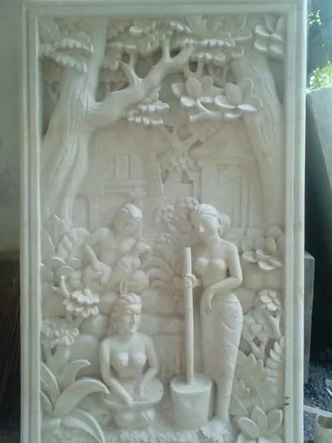 Panil ukir batu alam murah - Spesialis Batu Alam Bali