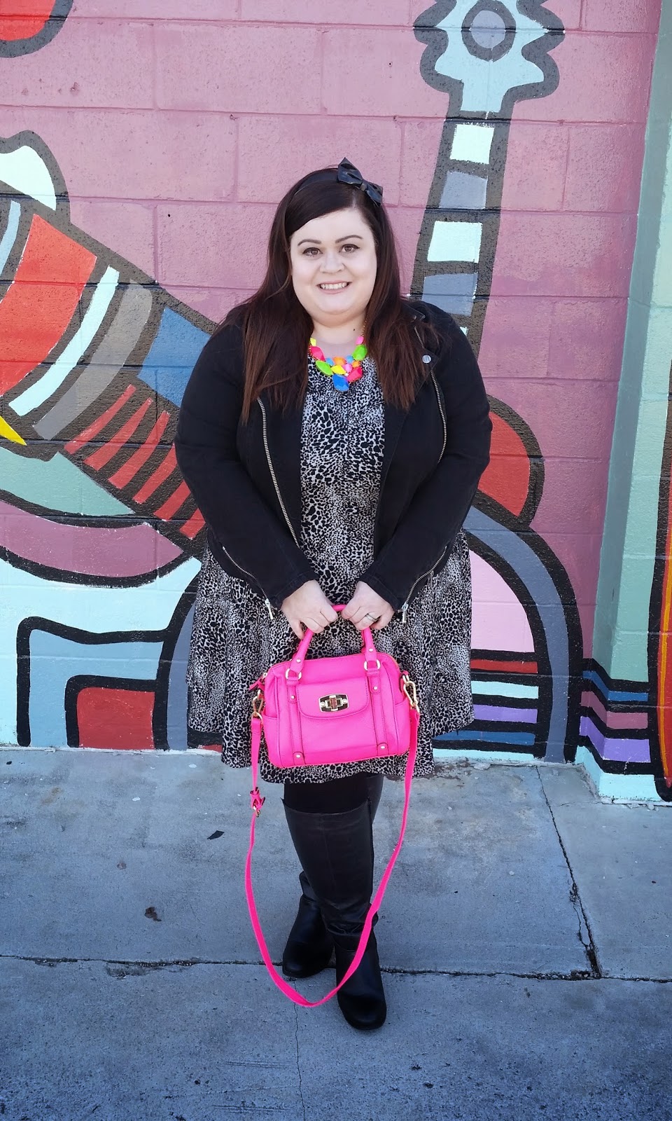 TheStyleSupreme: Plus Size OOTD: Animal Print + Neon