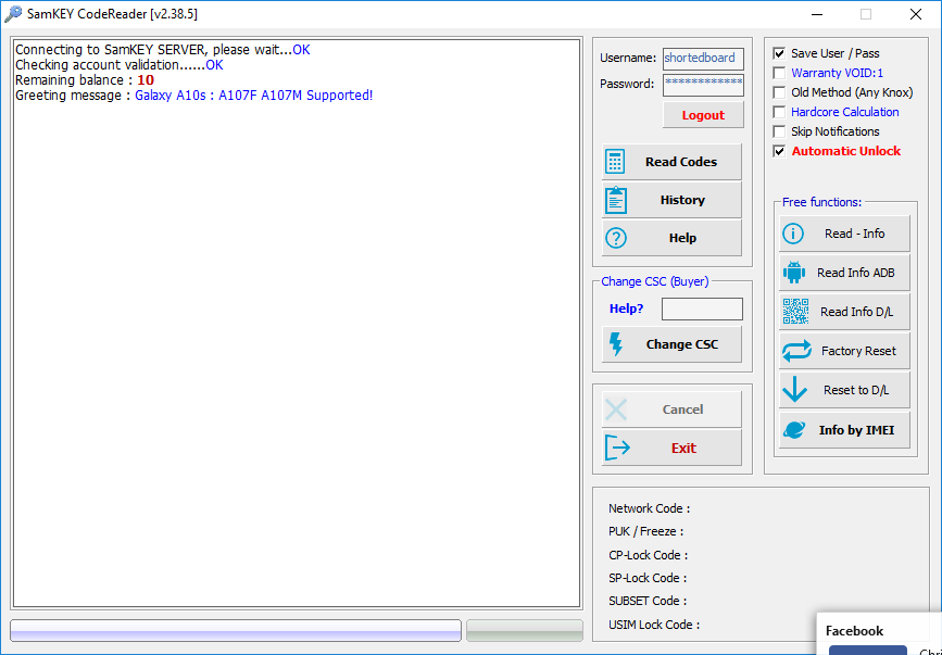 SamKEY CodeReader v2.38.5 Released ★★★ Galaxy A10s : WORLD'S FIRST ...
