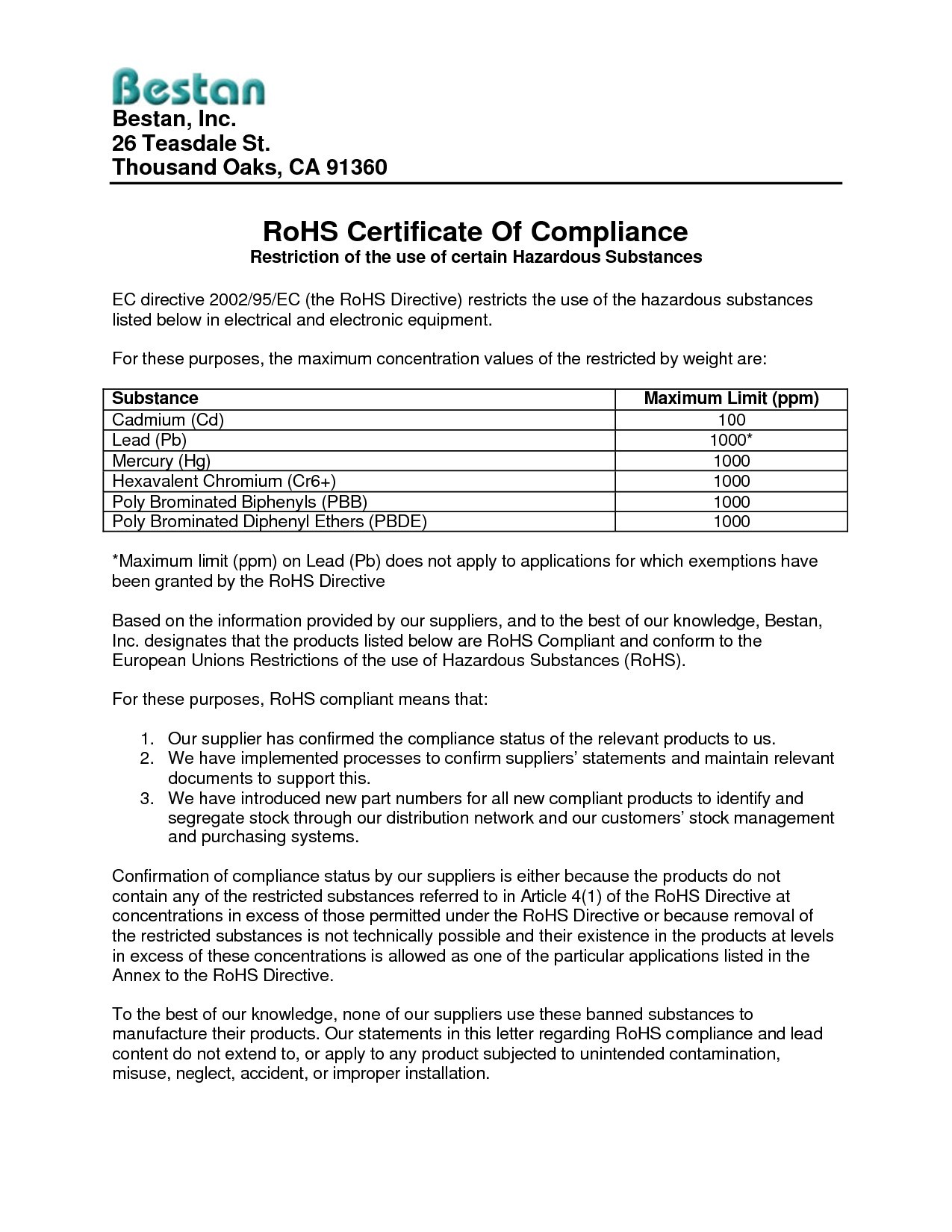 Reach Compliance Letter Template ~ Resume Letter Reach Compliance Letter Template ~ Resume Letter