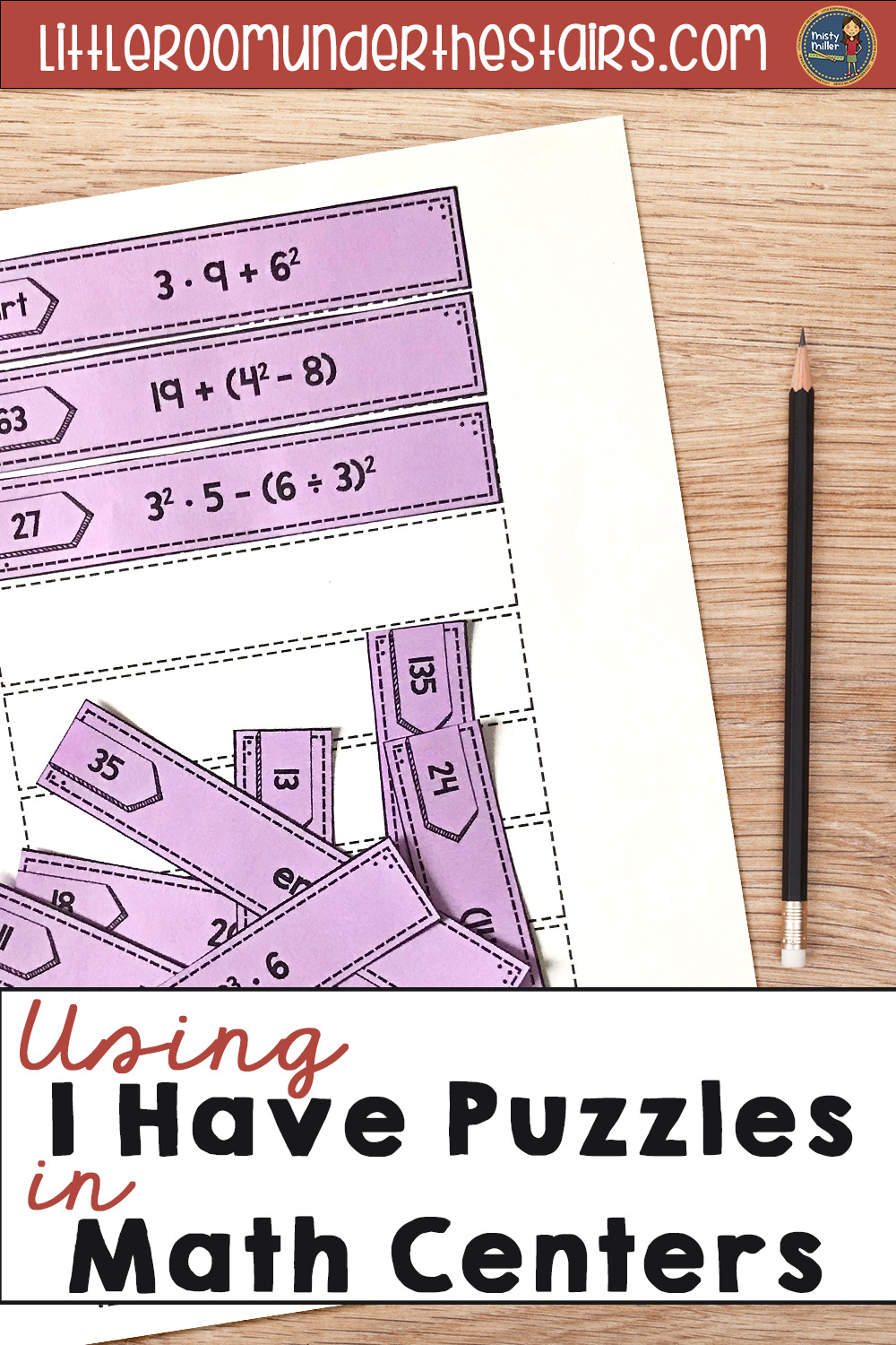 Math Centers - I Have Math Sequencing Puzzles