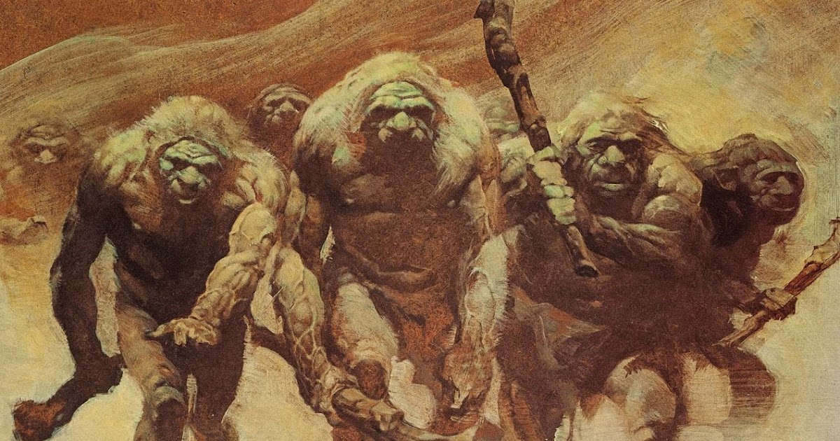 Cap'n's Comics: Neanderthals by Frank Frazetta