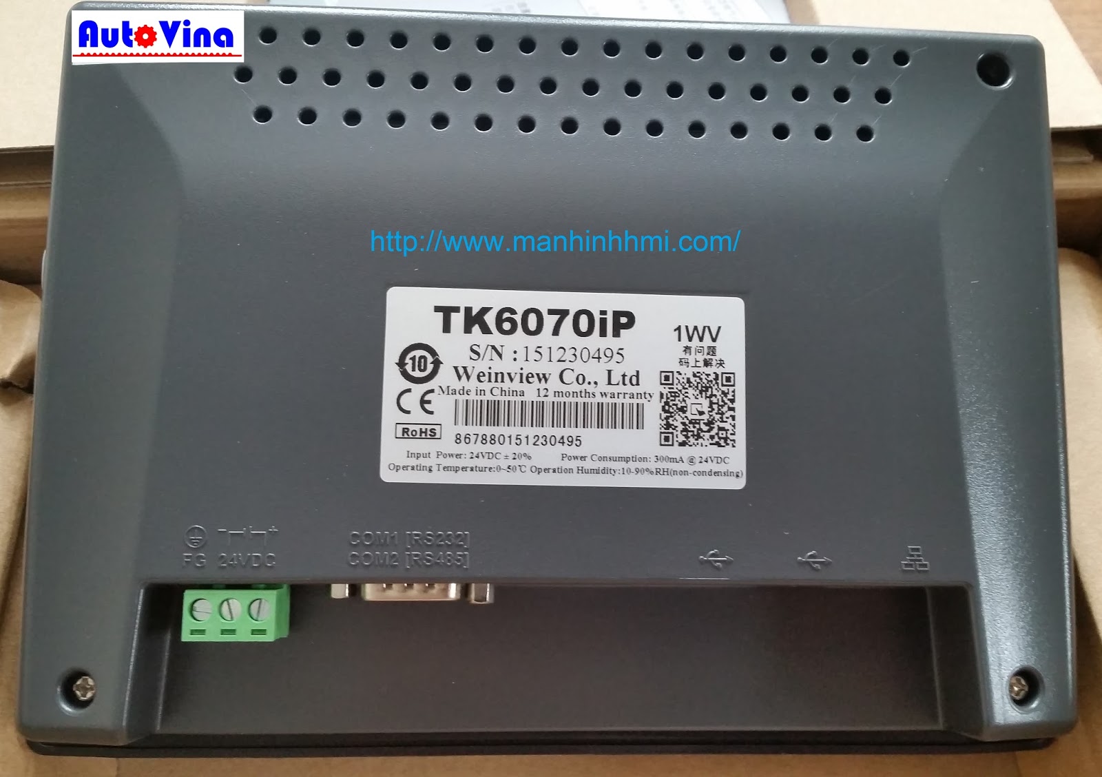 Màn hình HMI Weinview TK6070iP | Màn hình cảm ứng HMI