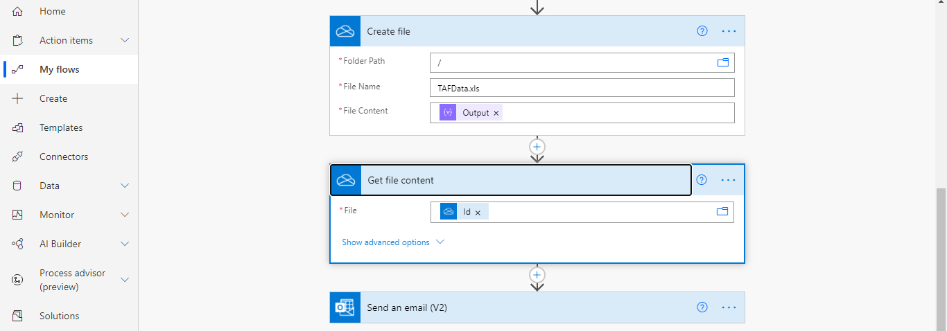 How to export SharePoint list data automatically using Power Automate