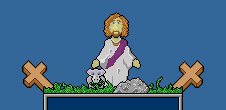 He Died For My Grins: Jesus Pixel Art