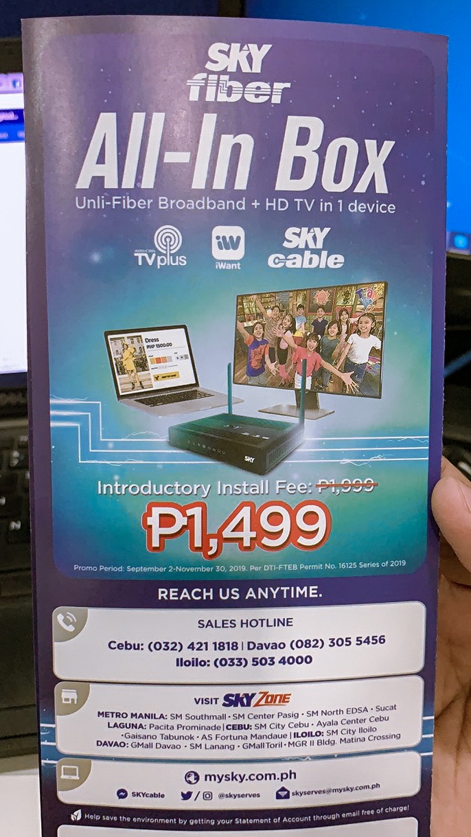 SKY FIBER launches new speed plans and the first ALL-IN BOX - Eat Well ...