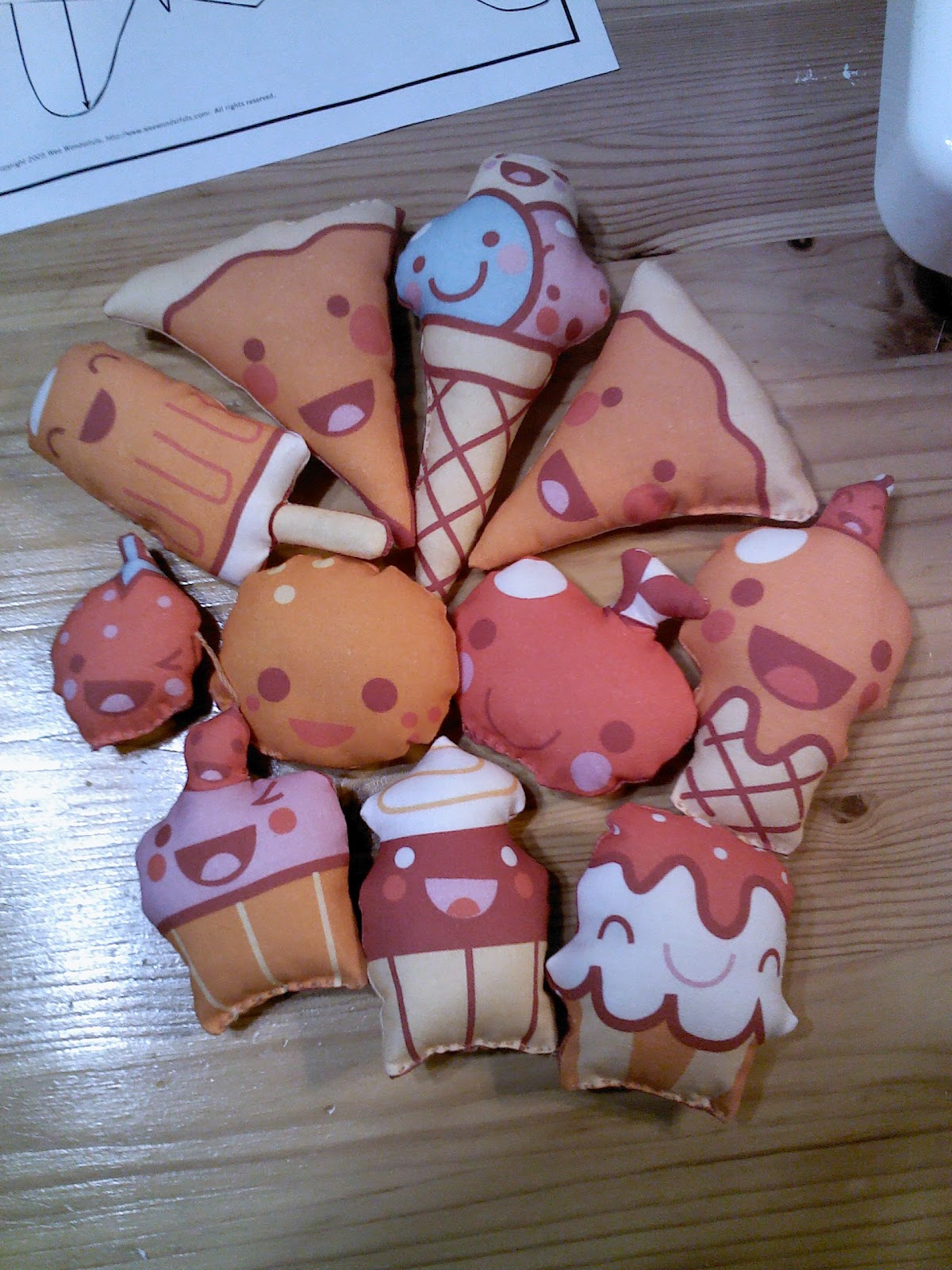 Just Something I Made: Spoonflower Pre-printed stuffies!