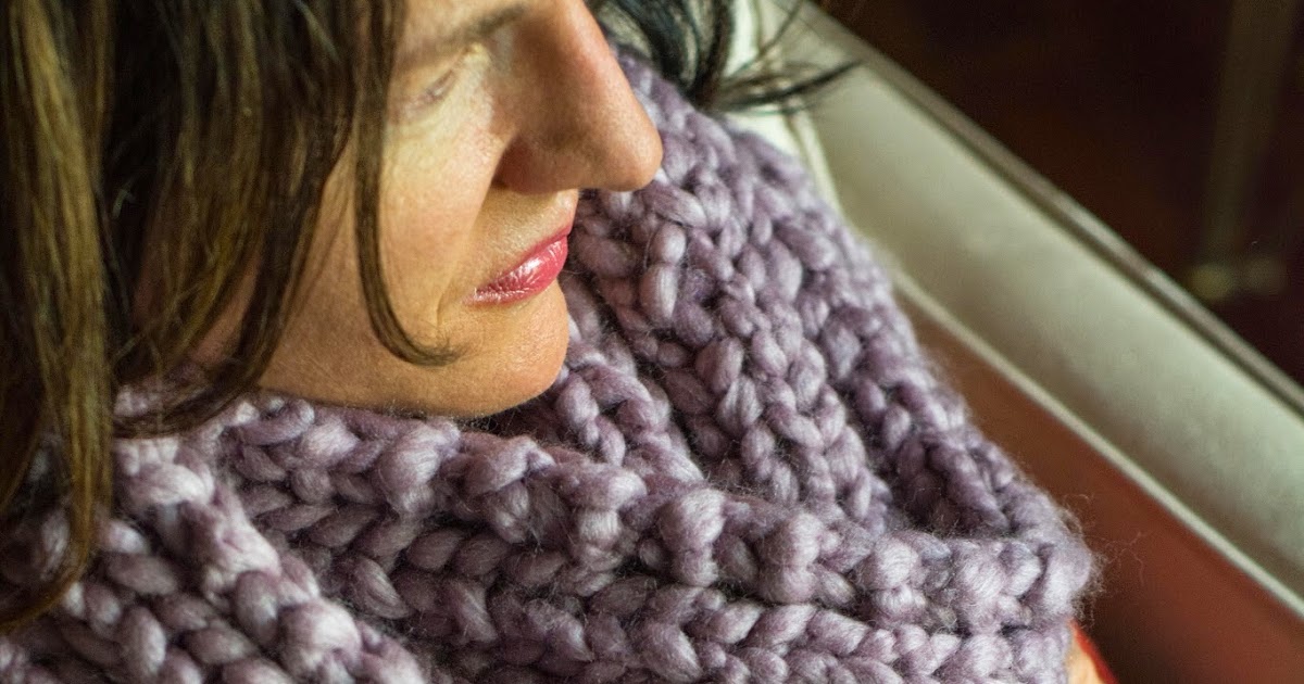 Aesthetic Nest: Knitting: Ribbed Knit Maxi Scarf in Pastel Plum (Free ...