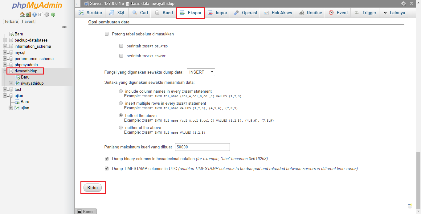 CARA MENGKONFIGURASI BACKUP DAN RESTORE PADA DATABASE SERVER DENGAN ...