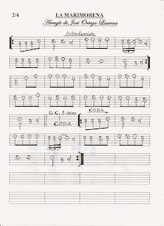 PARTITURAS EN CIFRA PARA BANDURRIA Y LAÚD DE JOSÉ ORTEGA LASERNA: 2014