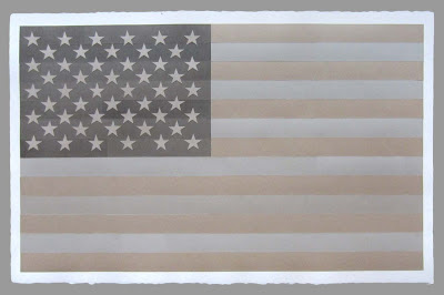 Michael McGuire: More Recycled Cardboard Flag Collages