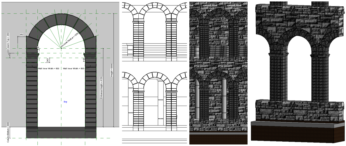 Revit Recess: Parametric Revit Roman Arena
