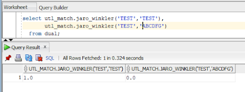 How to find similarity between two strings in Oracle (UTL_MATCH ...