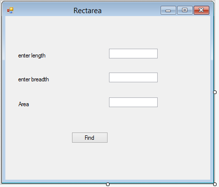 TECHZMATRIX SOFTWARE TECHNOLOGIES: Area of a Rectangle
