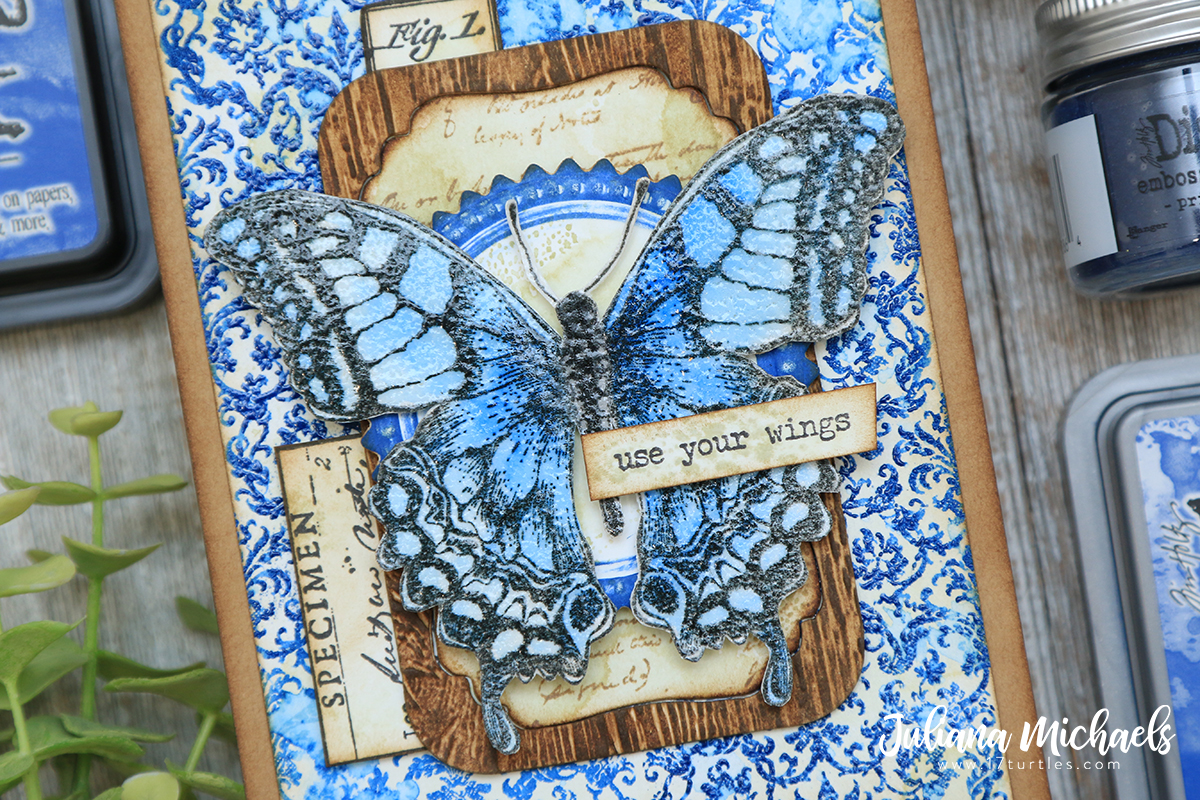 Butterflies & Backgrounds | Tim Holtz Prize Ribbon Distress Ink ...