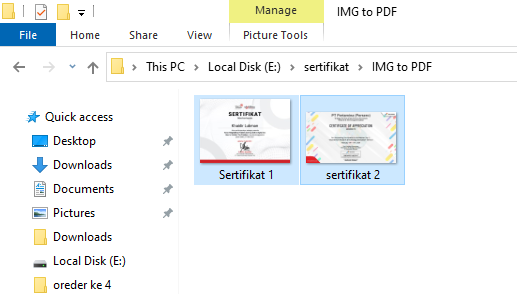 Cara Convert Gambar Ke PDF Secara Offline Tanpa Aplikasi - Haidir Tutorial