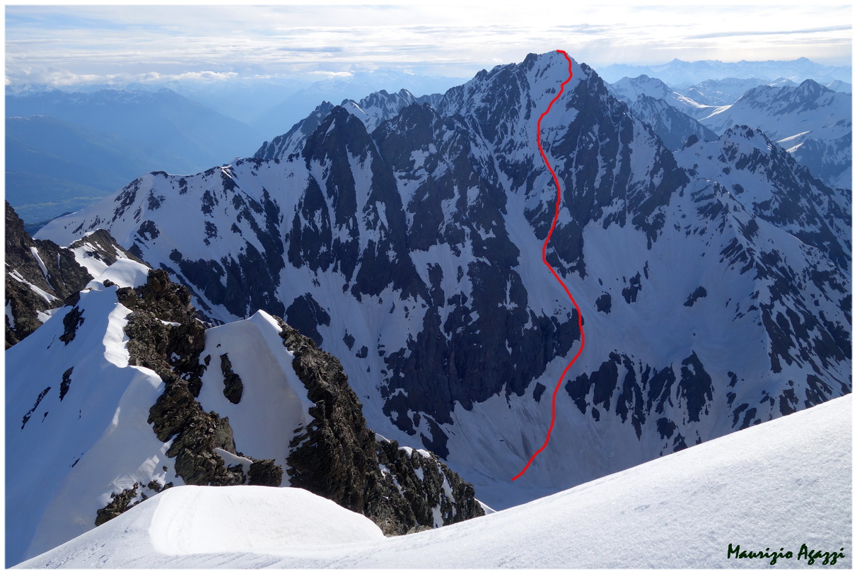 maurizio agazzi portfolio: Pizzo di Coca - Canale Nord/Ovest + Canale ...