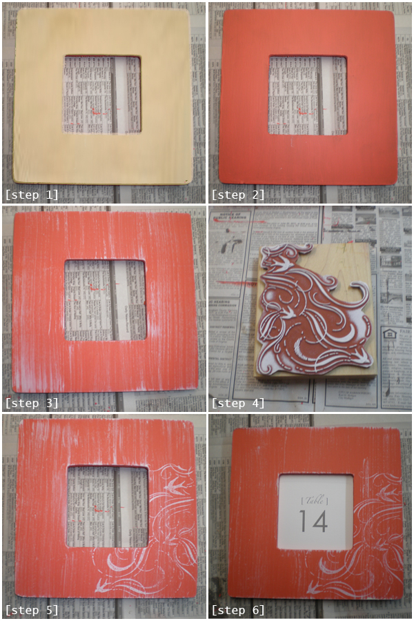 fourteen feet ceilings: DIY Reception Decor: Table Number Frames