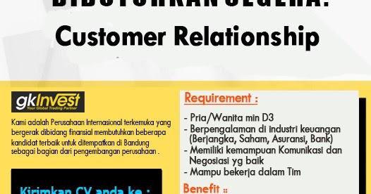 Lowongan kerja GK Invest Bandung Januari 2020 - Info Loker Bandung ...