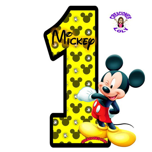 Creaciones Loly: Números Mickey