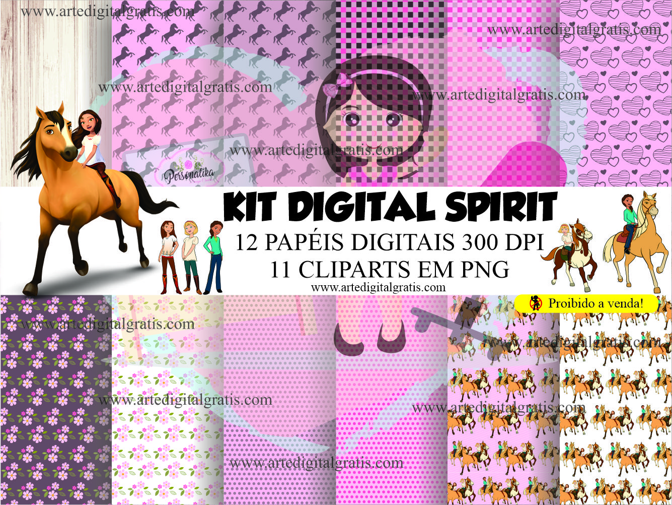 KIT DIGITAL SPIRIT - DOWNLOAD - Arte Digital Grátis