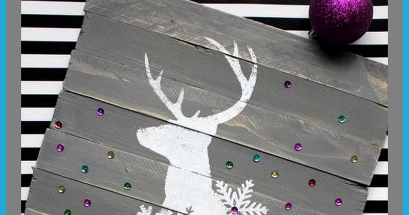 DIY And Household Tips: Reclaimed Wood Shim Reindeer Sign