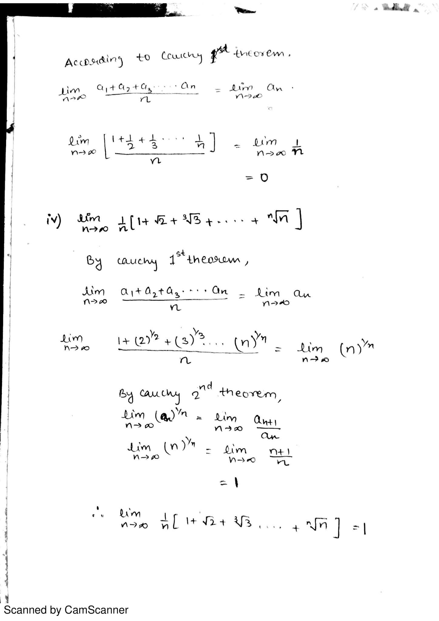 1st year math assignment problem solutions