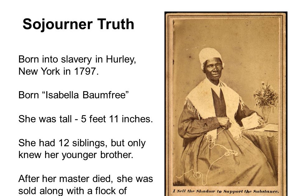 Harvspot: Sojourner Truth's "Ain't I A Woman?" Speech