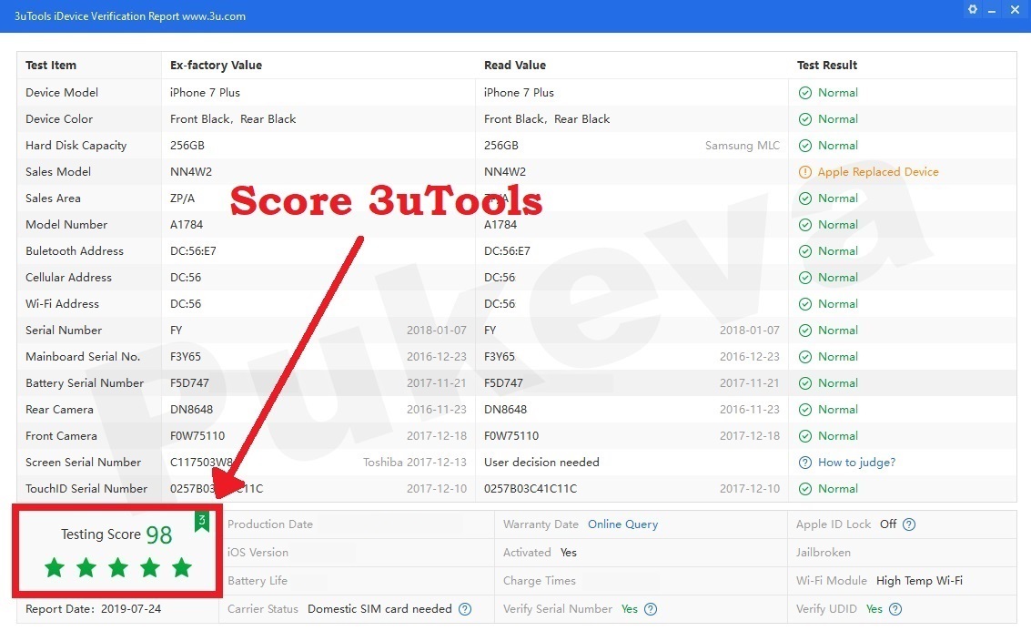 Arti Apple Replaced Device pada 3uTools | PUKEVA